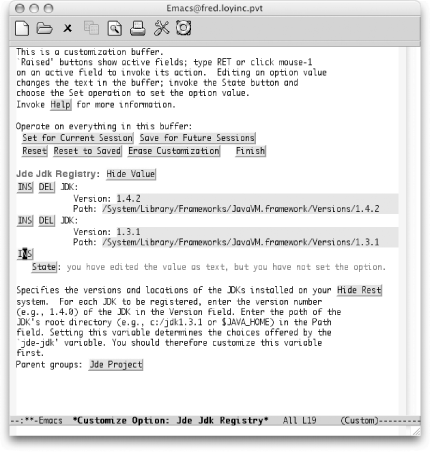 9.5. The Java Development Environment for Emacs (JDEE)